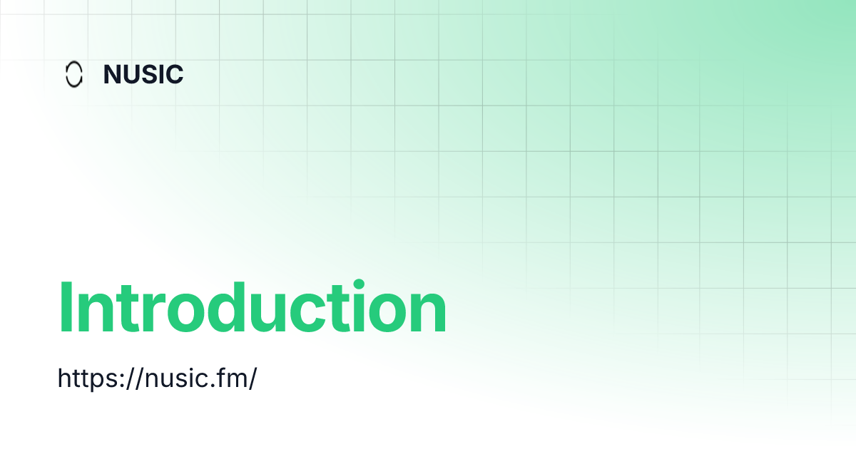 Introduction | NUSIC